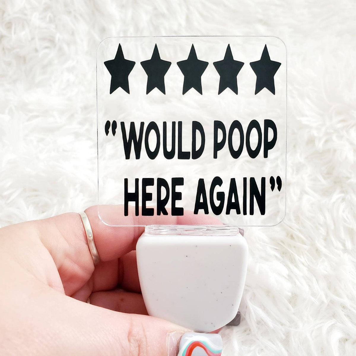 Would Poop Here Again Plug-in Light – ThreadedArmor